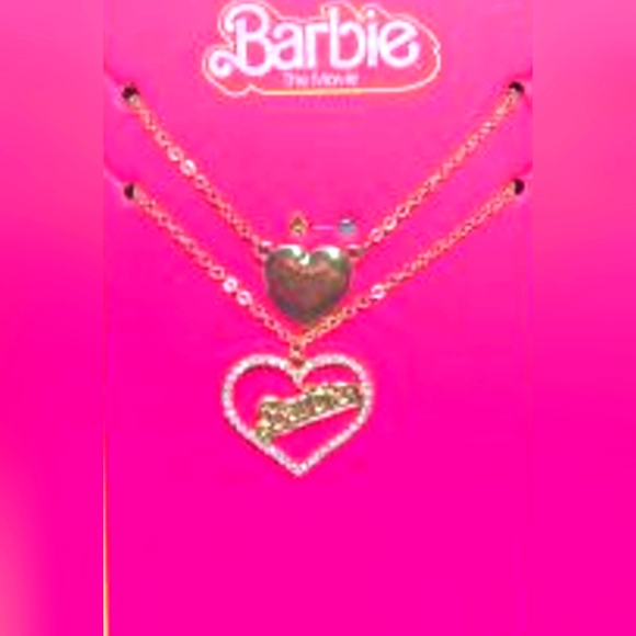 Barbie | Jewelry | Barbie The Movie Layered Heart Necklace | Poshmark